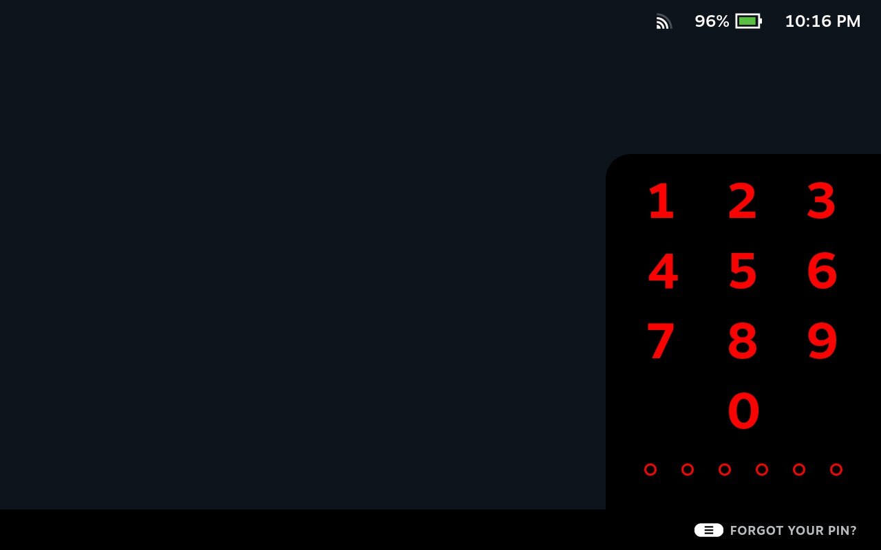 Minimal Lock Screen Image 0