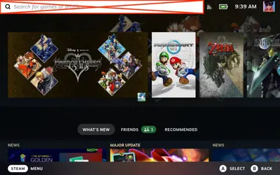 Hide Header Search Bar